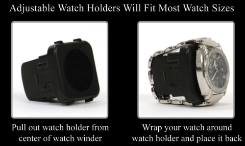 Watch Winders for Automatic Watches,Double Watch Winder Burl Wood w/LCD ...