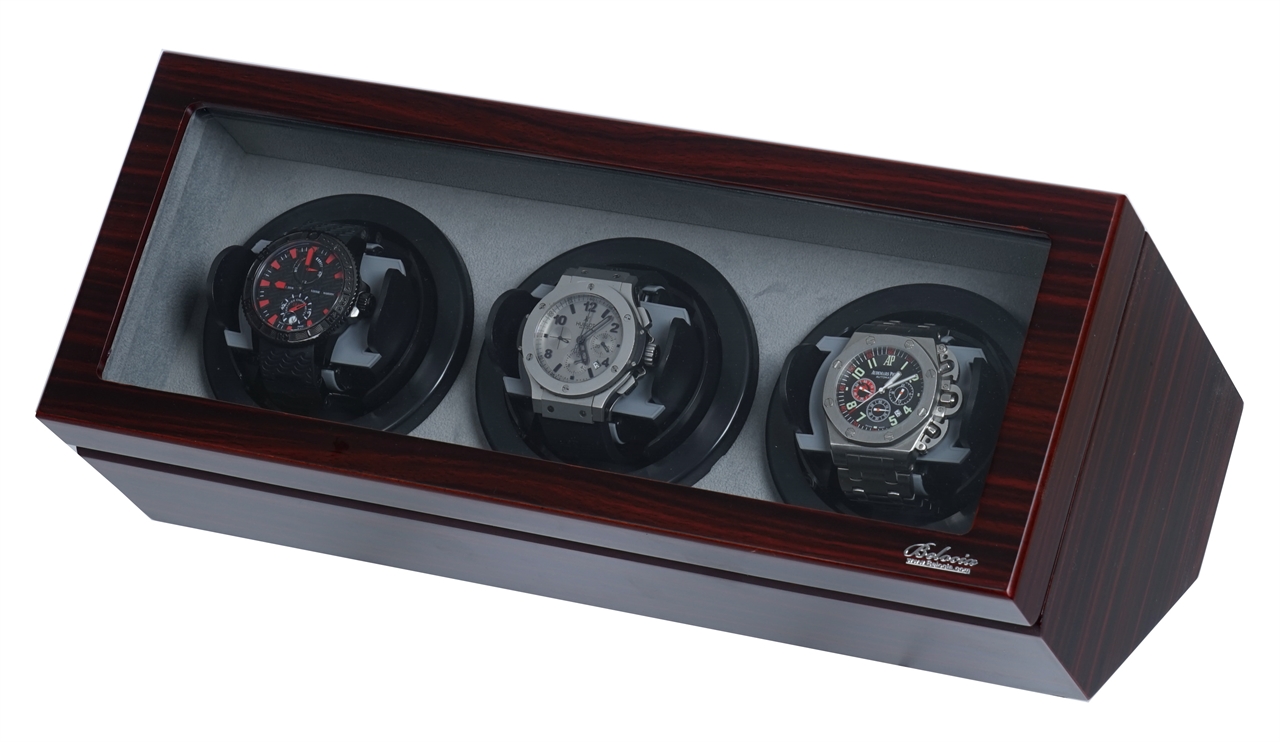 Watch Winders for Automatic Watches,Triple Watch Winder Ebony Wood w ...