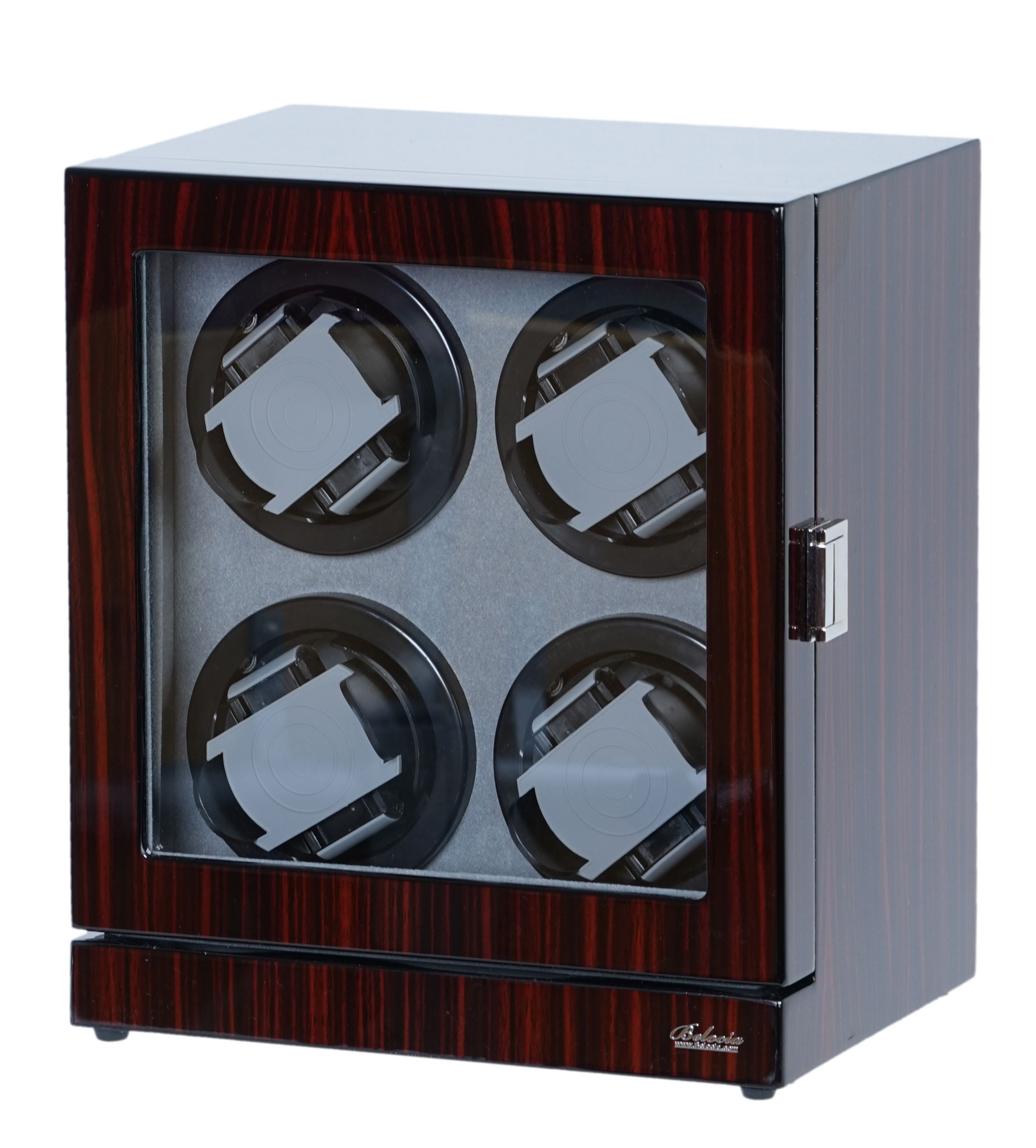 Watch Winders for Automatic Watches,Four Watch Winder Ebony Wood w/LCD ...