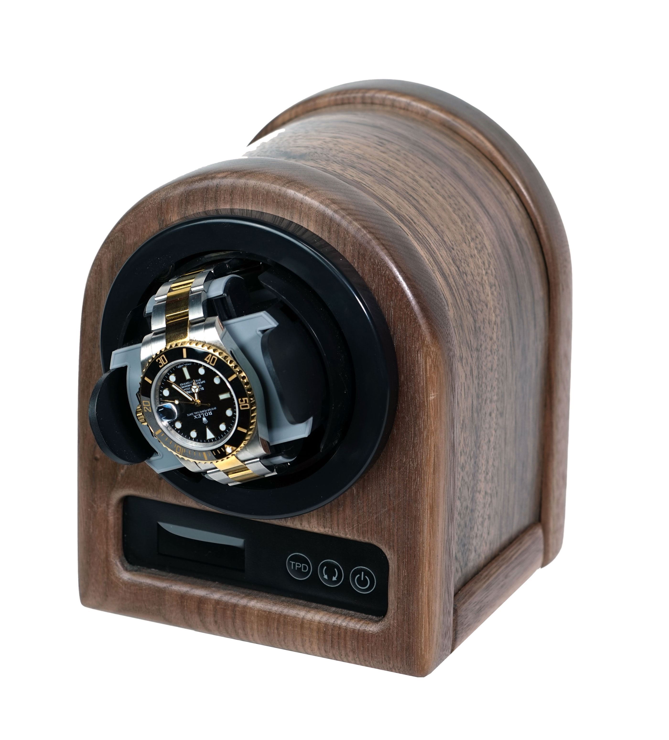 Watch Winders for Automatic Watches,Handmade in USA walnut hardwood ...