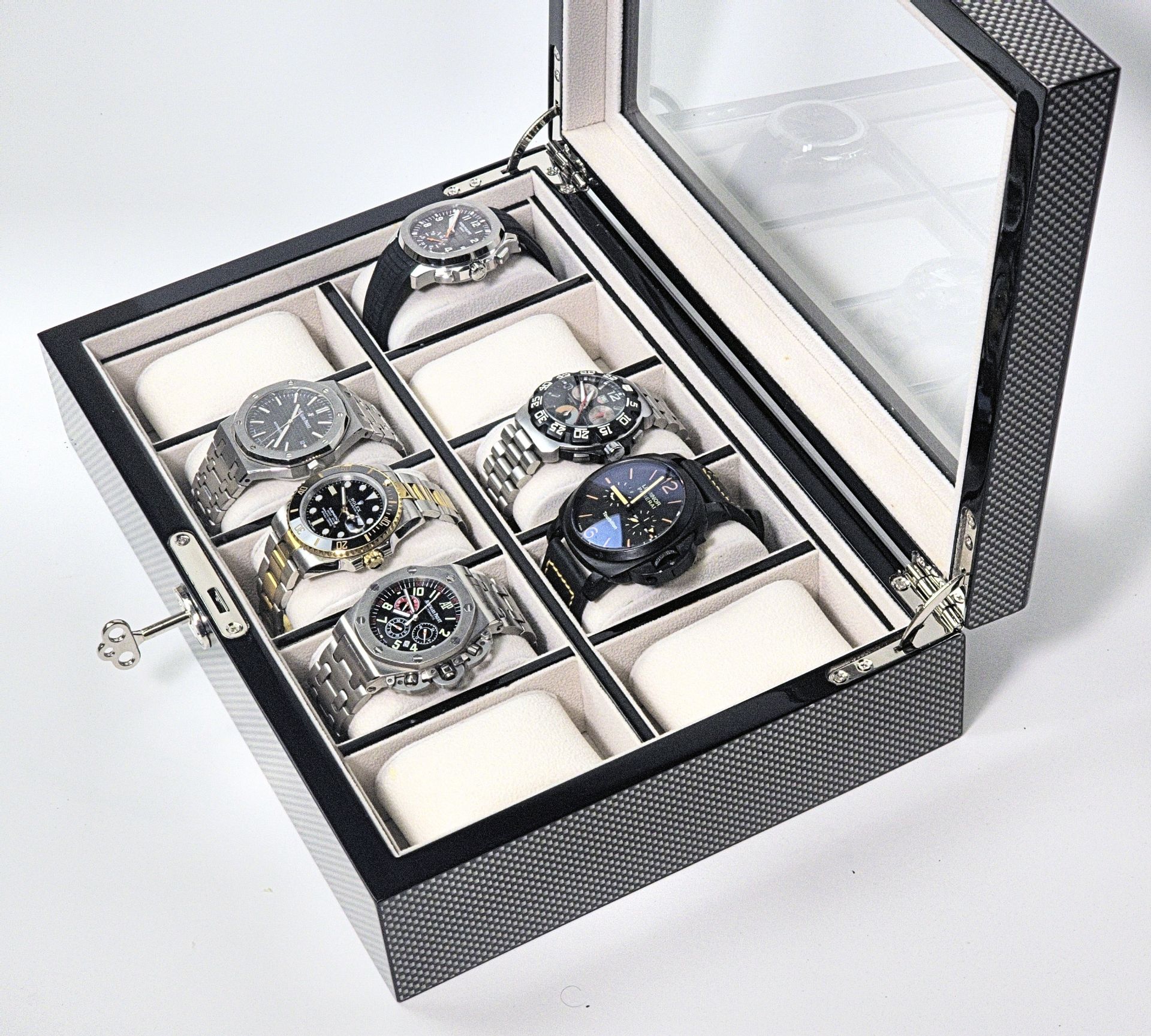 Watch Winders for Automatic Watches,Belocia 10 compartment wooden watch ...